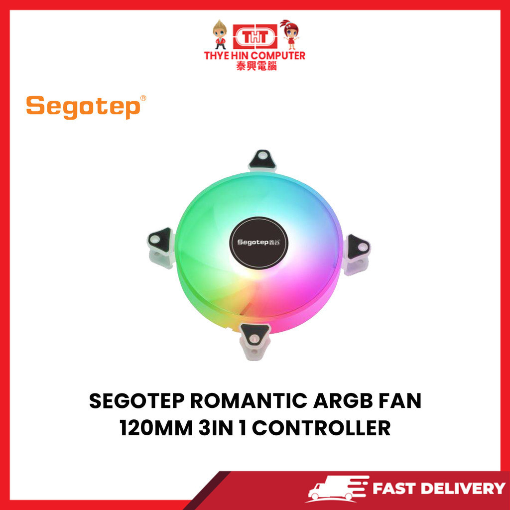SEGOTEP ROMANTIC ARGB FAN 120MM 3IN 1 CONTROLLER | Shopee Malaysia