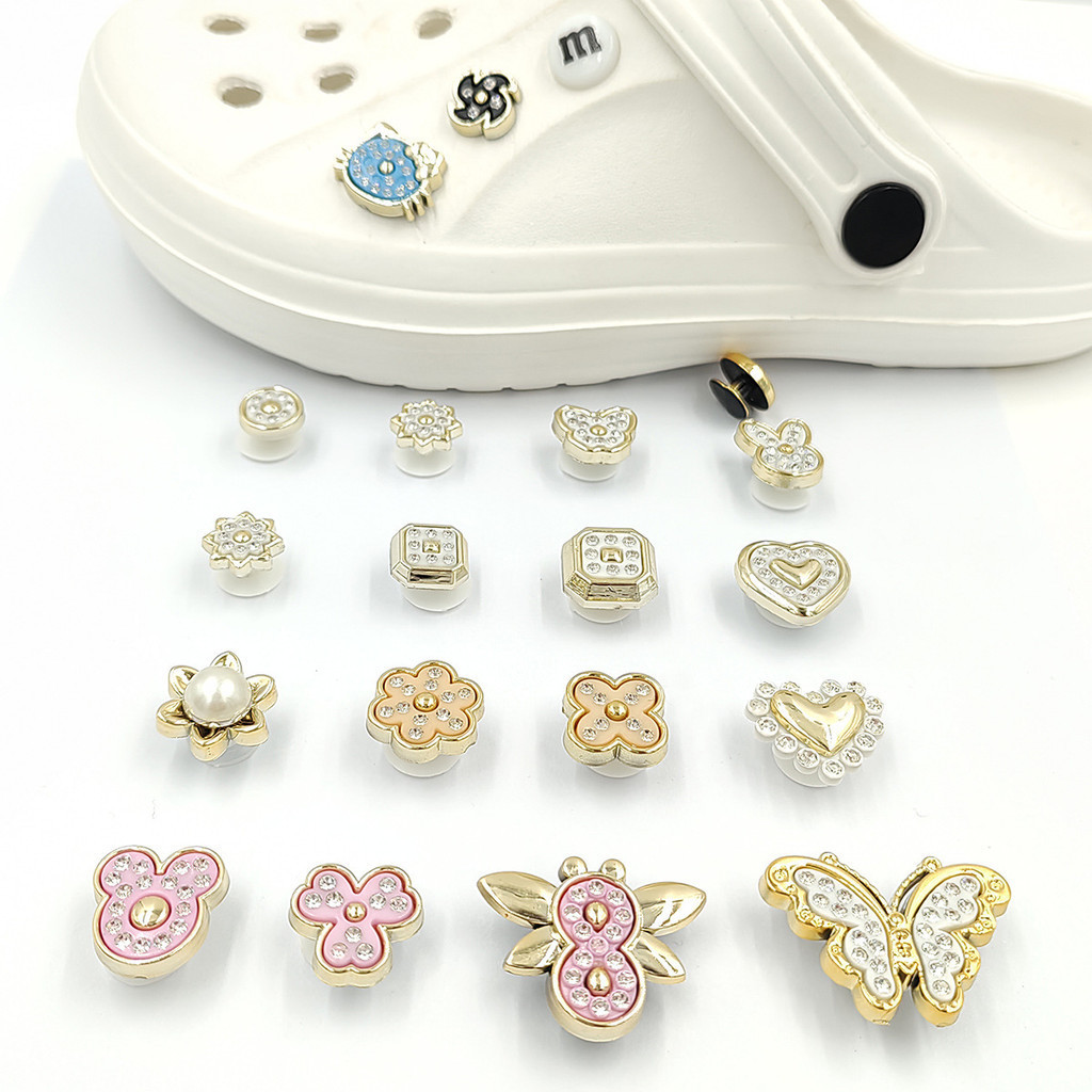 Croc Diamond Jibz Button Pins DIY Set Shoes Charm 1 Piece | Shopee Malaysia