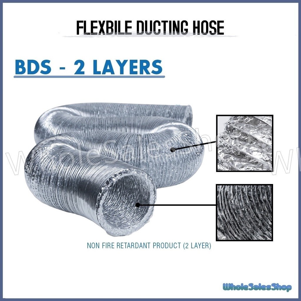 2 LAYER[16"-20"]ALUMINIUM FLEXIBLE DUCT ALUMINIUM FLEXIBLE AIR DUCT ...