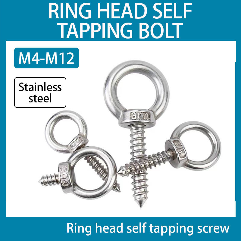 [Quick Shipment] 304 Stainless Steel with Ring Self-Tapping Hook Self ...
