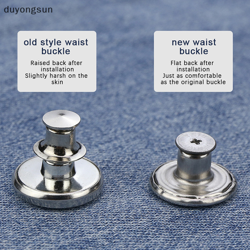 (duyongsun) 1Set 17mm Jeans Snap Fastener Men Women Sewing-Free ...