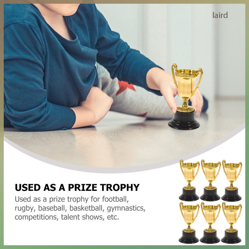 【COD&READY STOCK】6 Pcs Mini Metal Gold Medals Small Trophies Children ...