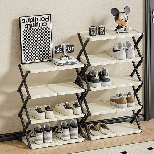 High-end 4/5-tier multi-purpose shoe rack - Foldable without ...
