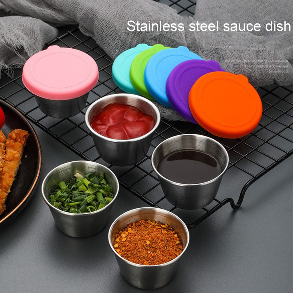 SKS 1 Set Salad Dressing Container with Silicone Lid Leak-proof ...