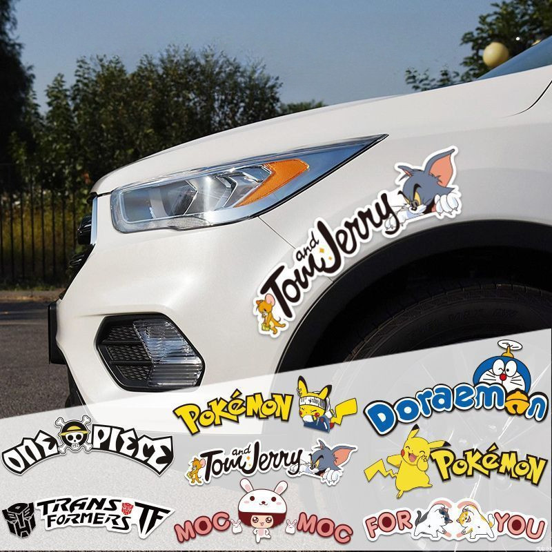 [Hi Cp stickers] Car stickers Wheel Eyebrow Cartoon Scratch Blocking ...