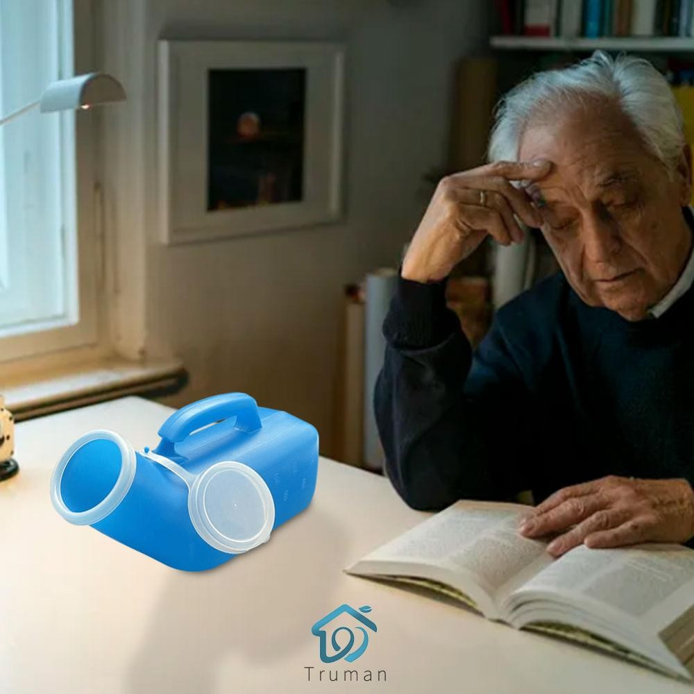 1200ml Portable Urinals Spill Proof Male Urinal Plastic Men Bedpan ...