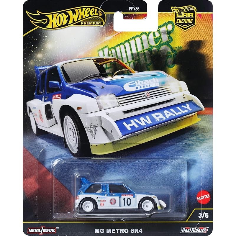 Hot Wheels Car Culture Hammered Drop MG Metro 6R4 Die-Cast Vehicle Toy ...
