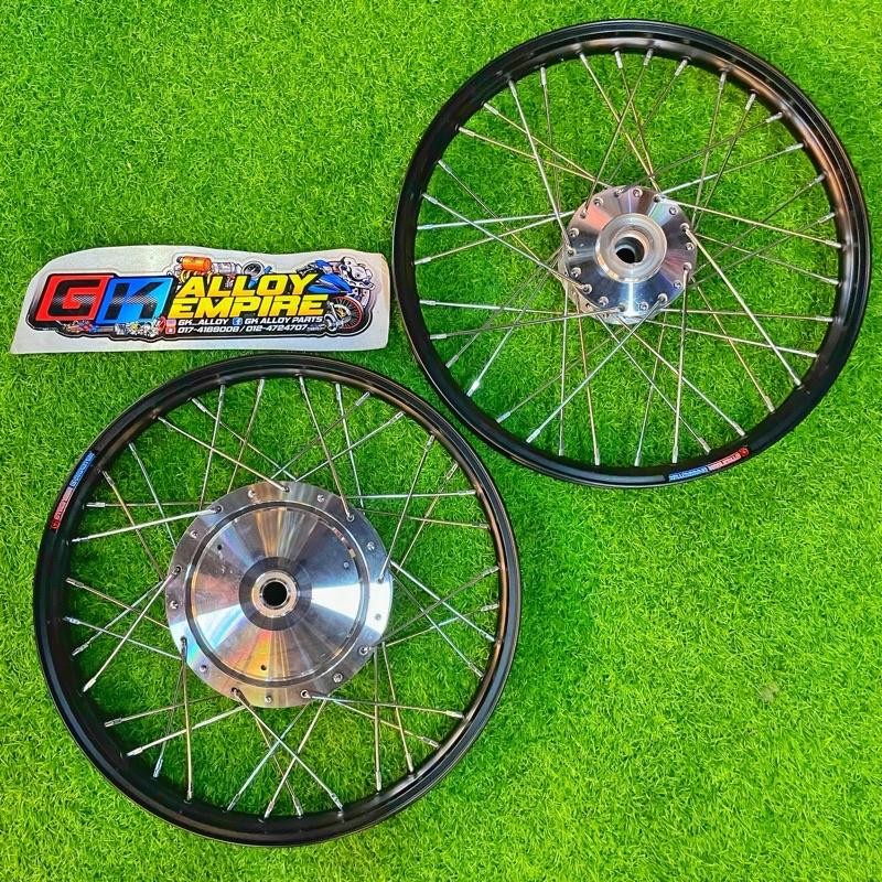 RIM ALLOY 17 x 1.40 SIAP HUB CHROM PNP MOTOR SCOOTER EGO, SOLARIZ ...
