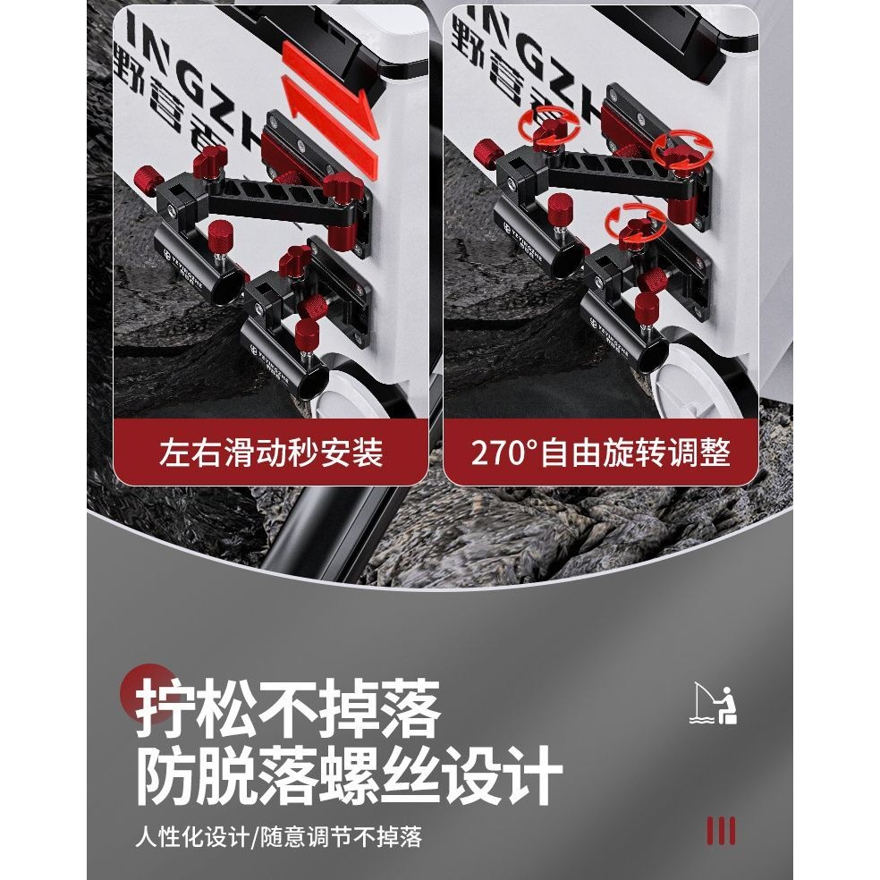 [Foldable Storage] Corner Fishing Box Turret Rack Universal Rotating ...