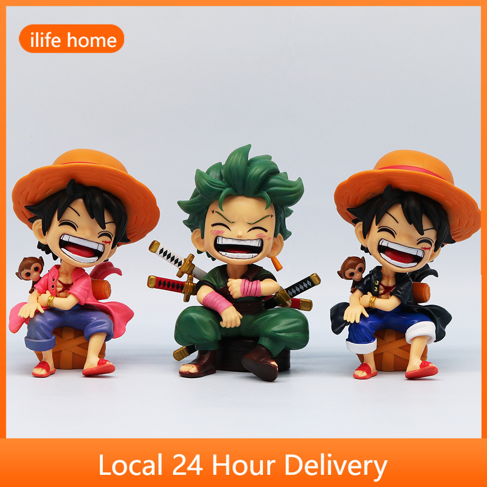 Shipping from Selangor One Piece Luffy Zoro Nika Action Figure Q ...