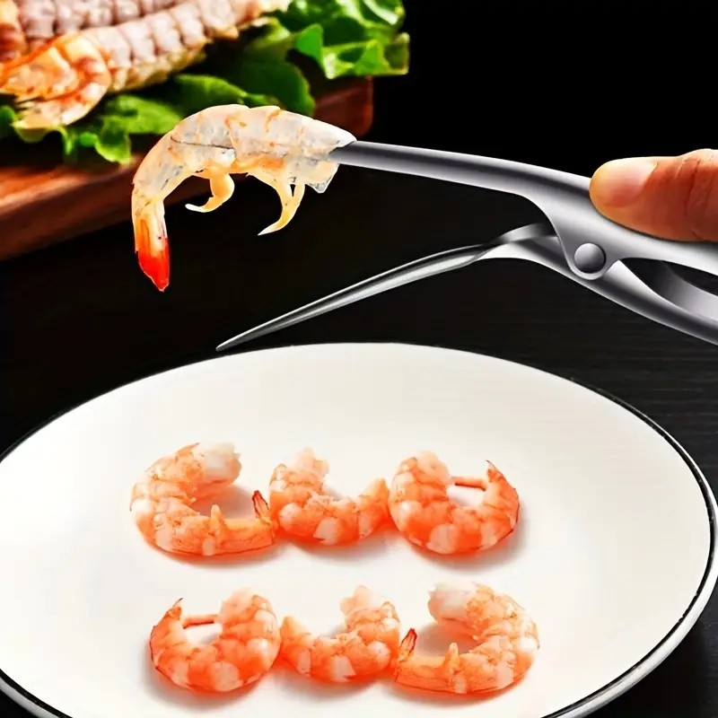 Stainless Steel Shrimp Deveiner Tool - Ergonomic Herringbone Design for ...
