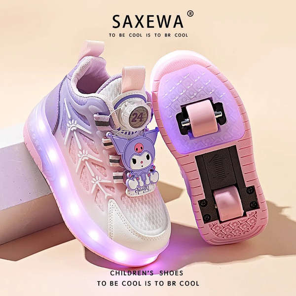 kasut roda kasut budak perempuan Li Ning Kuromi Runaway Shoes Girls ...