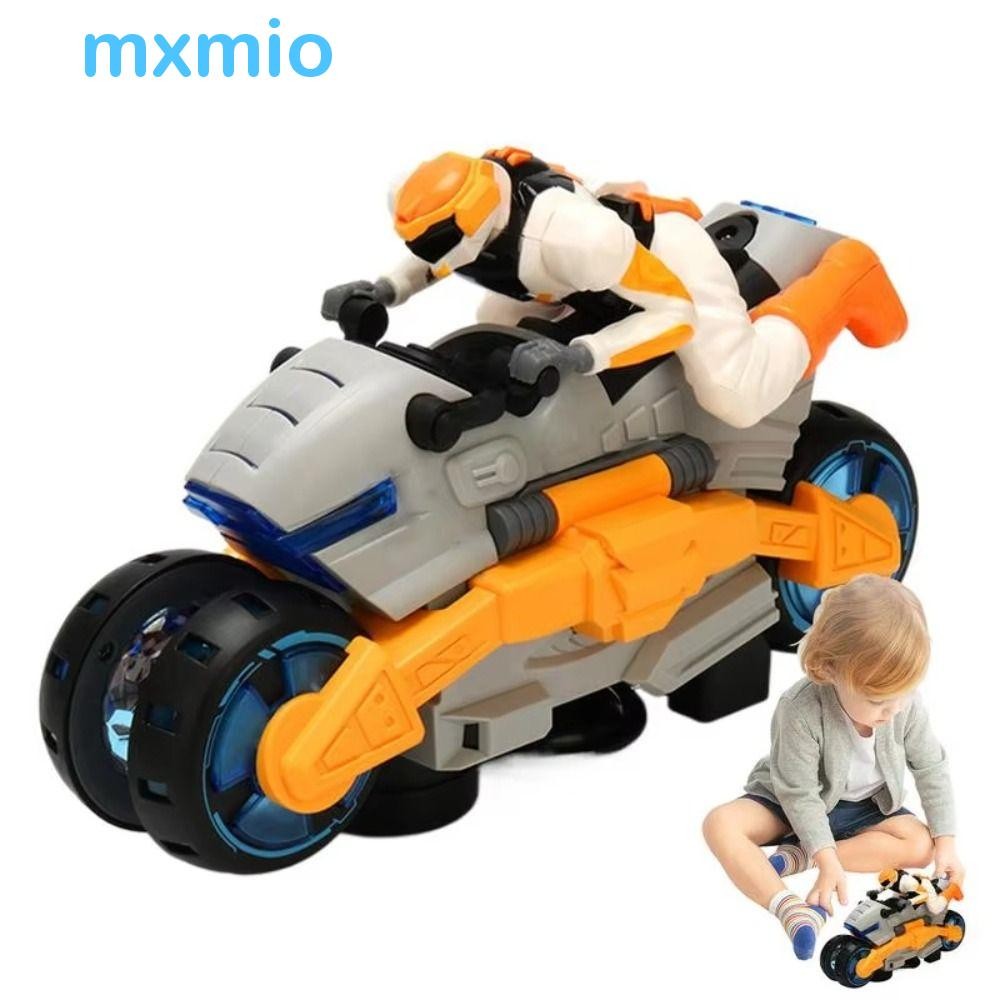 MXMIO Deformation Motorcycle Toy, Dynamic Light Sound Effects Electric ...