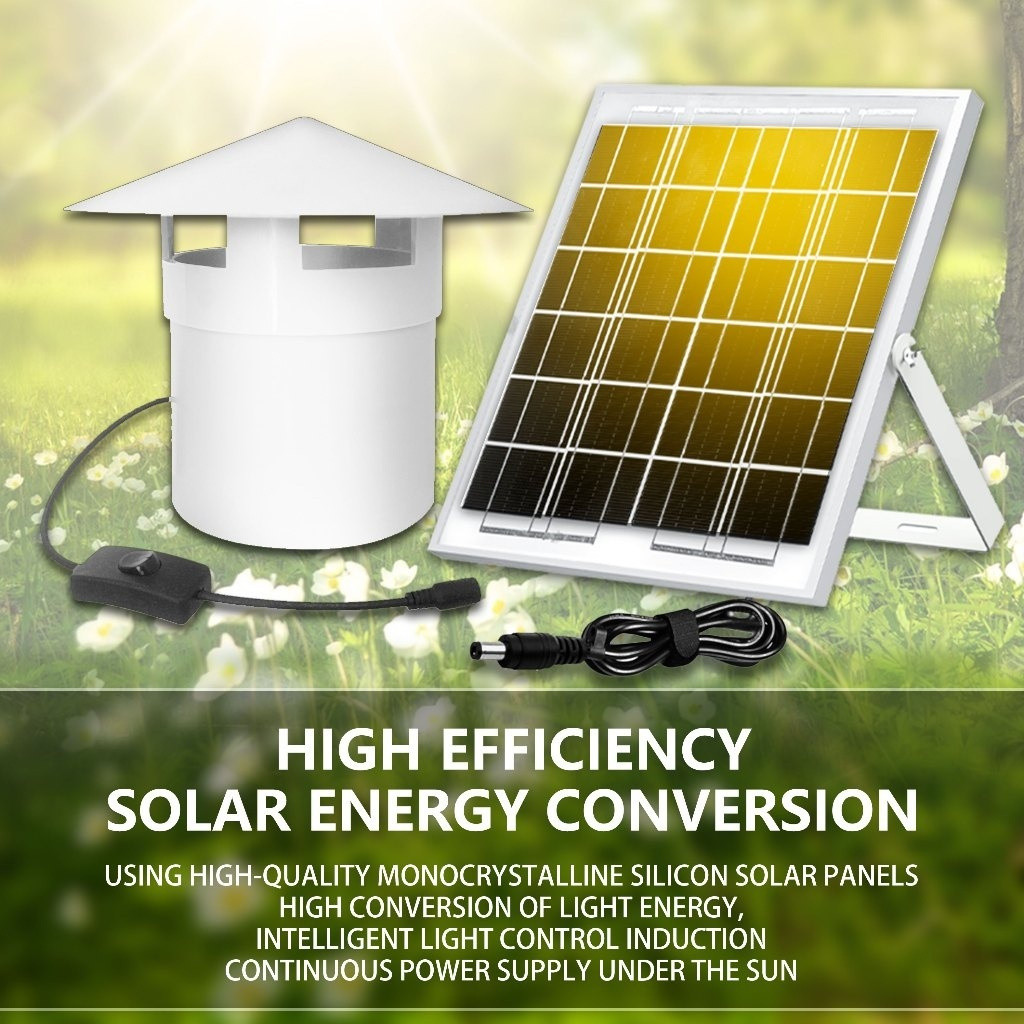 Kipas Udara Solar DC Mini Kipas Ekzos Bumbung 12V Kipas Pengudaraan DC ...