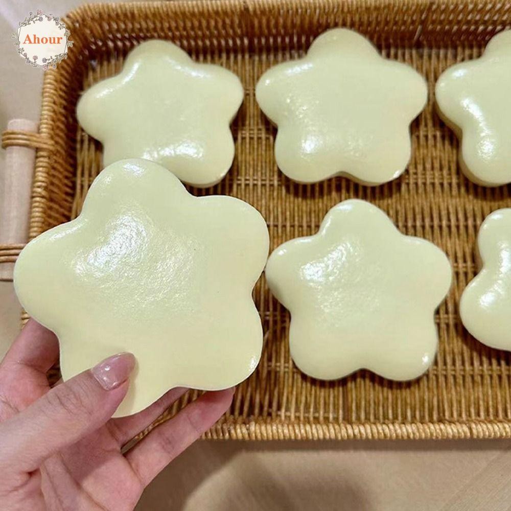 AHOUR Slow Rebound Star Toy, Slow Rise Sticky Simulation Milk Scent ...