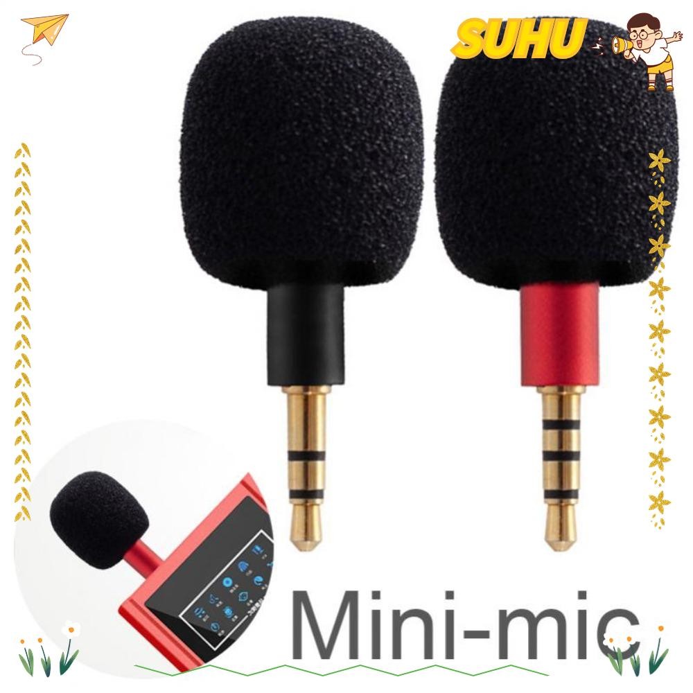 SUHU Metal Mini Microphone, 3 Pole Mic 3.5mm Mini Microphone, Portable ...