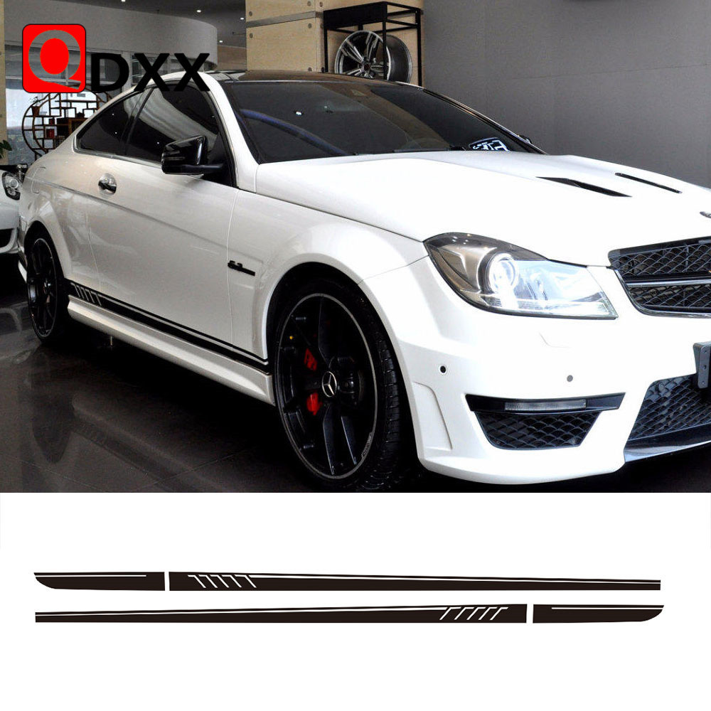 507 Style Side Skirt Racing Stripes Vinyl Decal Sticker for Mercedes ...