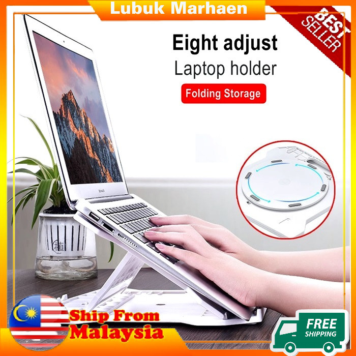LM| Laptop Stand Portable Foldable Adjustable Laptop Holder Tablet Base ...