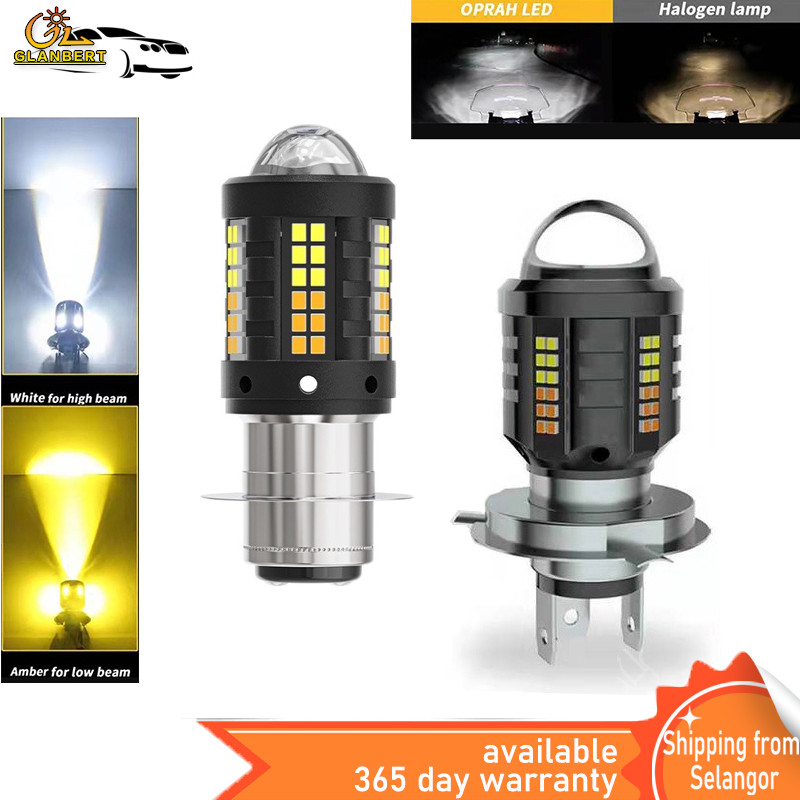 （Ready Stock）LED Motorcycle Headlight LED Bulb Motor LED Light H6 H4 ...