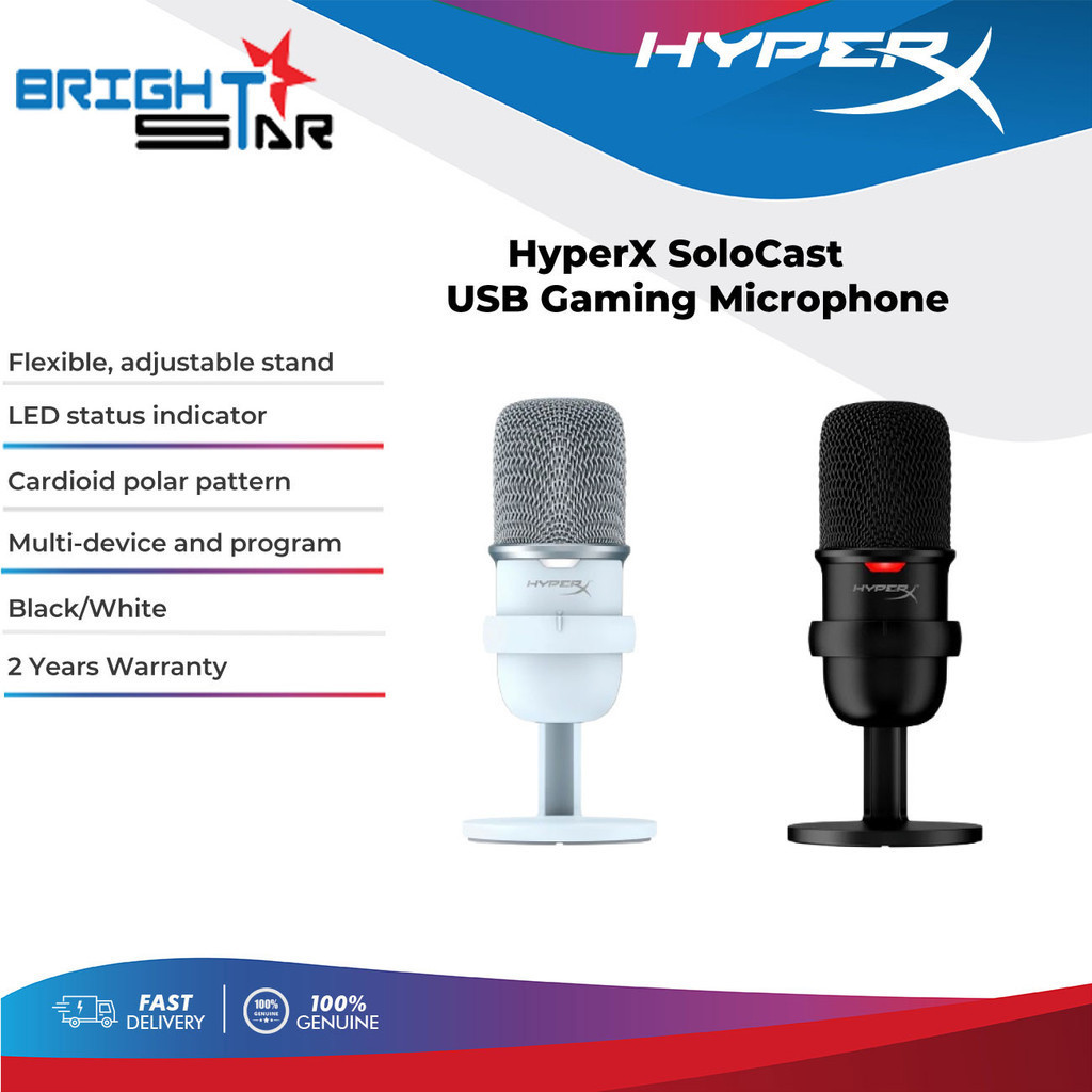HyperX SoloCast – USB Gaming Microphone - 4P5P8AA | Shopee Malaysia