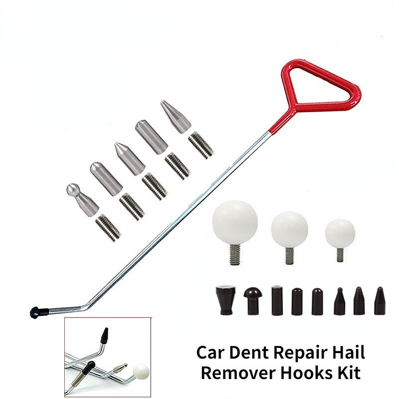 Hot Dent Removal Tool Car Dent Repair Hooks Stainless Steel Push Rods ...
