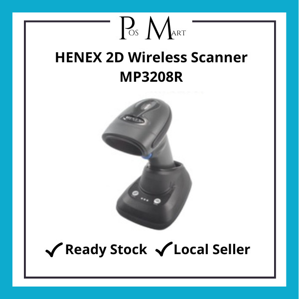 HENEX MP3208R Barcode / QR Scanner (With Charging Base) | Shopee Malaysia