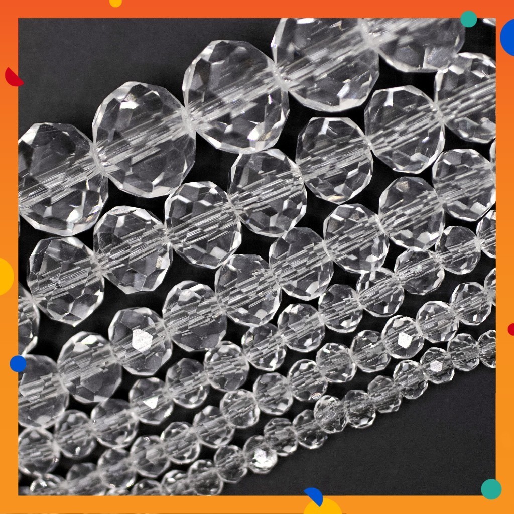 Glass Bead Loose Chinese Crystal Beads Faceted Rondelle Donut ...