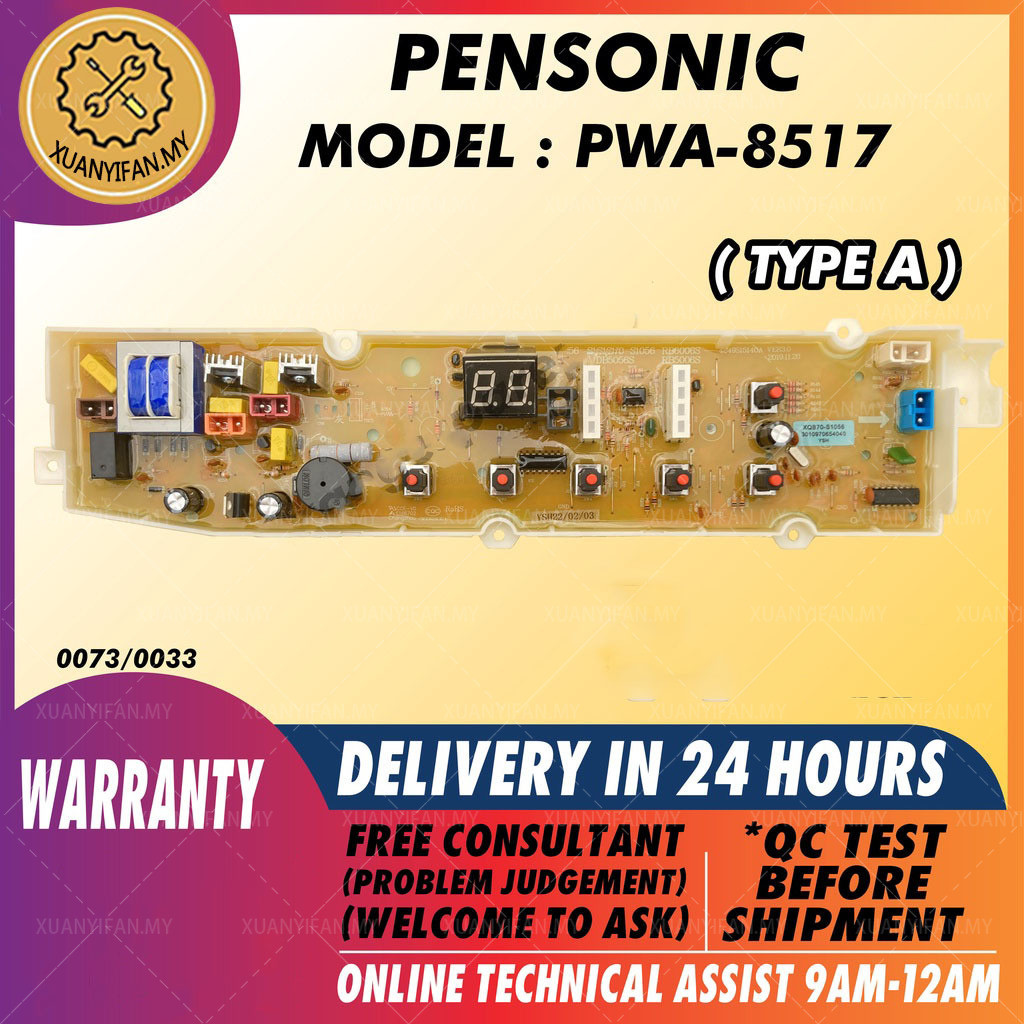 PWA-8517 PENSONIC WASHING MACHINE PCB BOARD ( CONTROL BOARD) PANEL ...