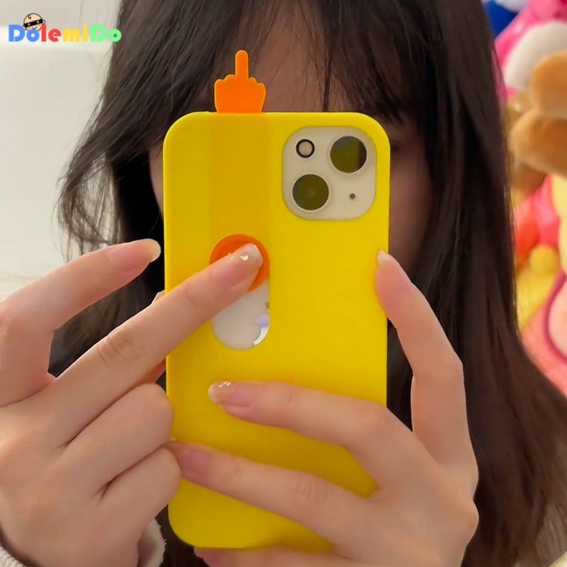 Phone Phone Case Mobile Phone Protective Case Sliding Middle Finger ...