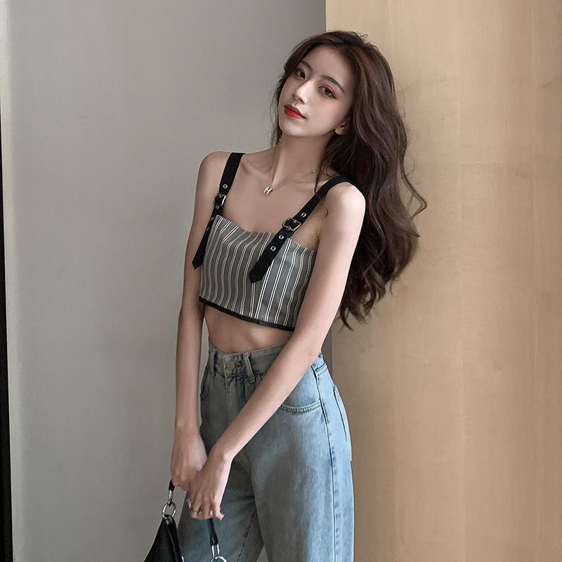 The design of the suspender feels niche when worn externally Camisole ...