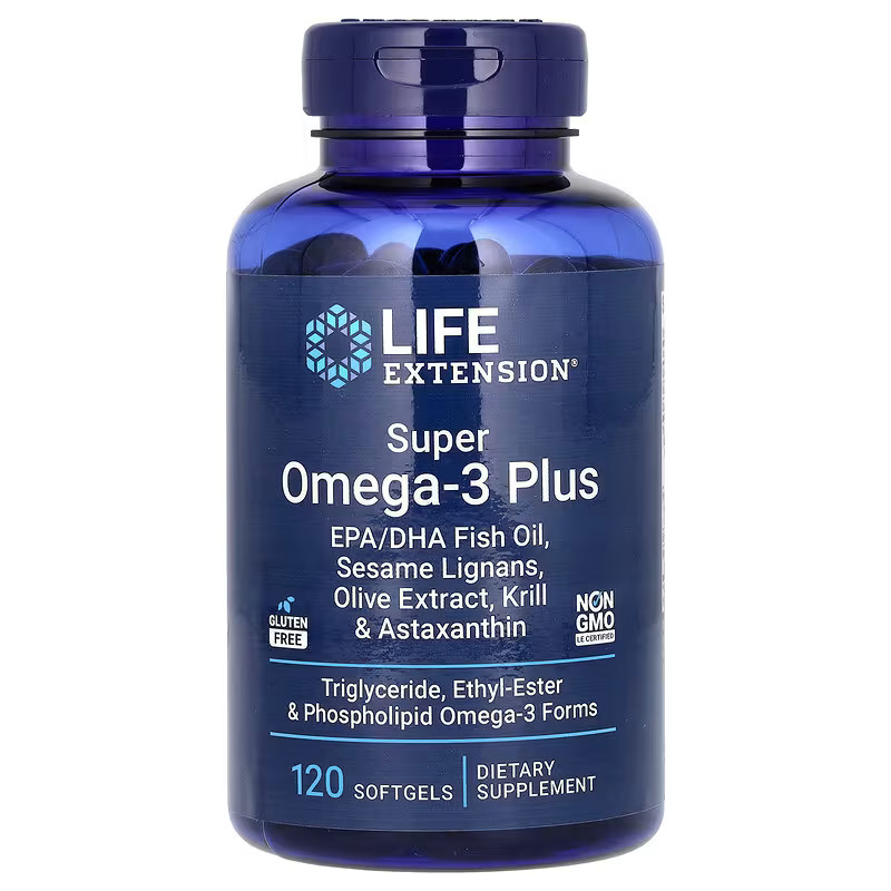 Super Omega-3 Plus supplement 120 tablets Life Extension - iHerb ...