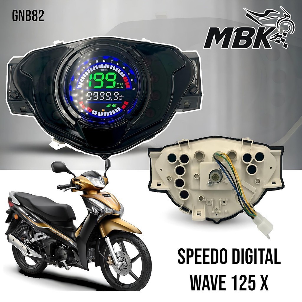 Honda WAVE 125 X SUPRA 125 X LED Digital Speedometer | Shopee Malaysia