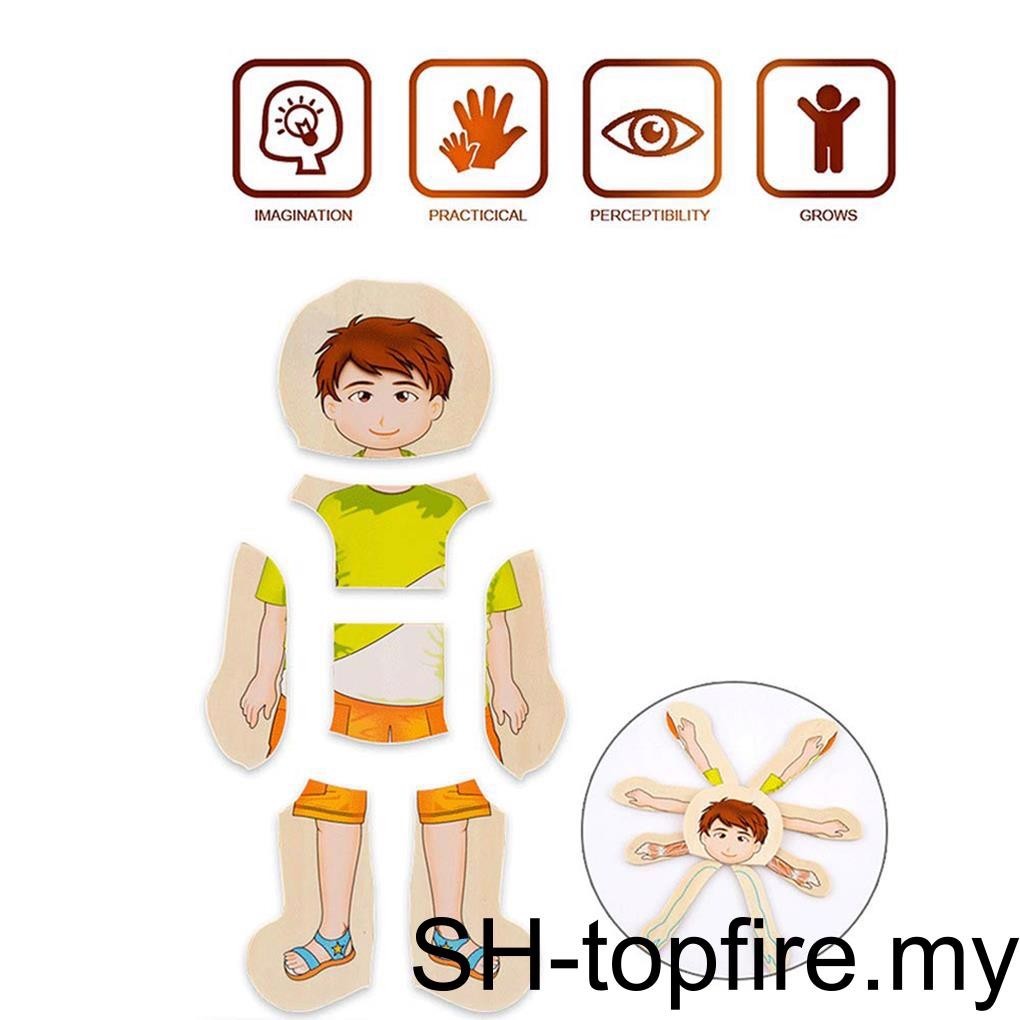 Fun Educational Wood Puzzles Discover Human Body Structure ...