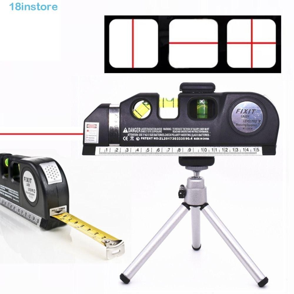 INSTORE Laser Level, Adjustable Standard Ruler Cross Line Lasers ...