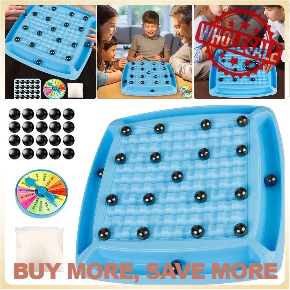 [Ready Stock] 20/40 Ball Magnetic Chess Magnet Toy Board Games Puzzle ...