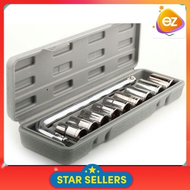 VODELL 10pcs 1/2" L Type Spanner Box Socket Set Box Set Spanner Wrench ...