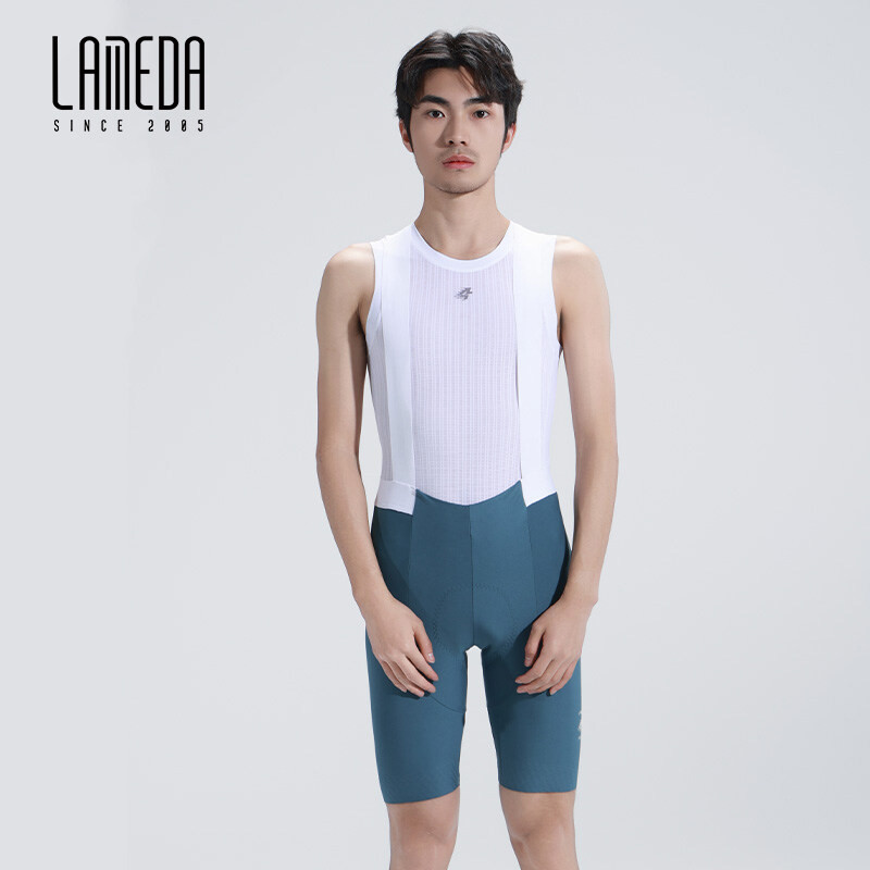 LAMEDA Professional Cycling Bib Shorts Men UV400 Breathable Spring Summer Bicycle Overall Pants ...
