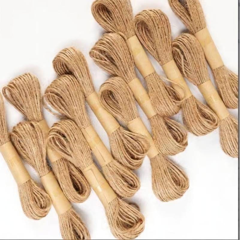 New Small Packaging Hemp Rope DIY Yellow Hemp Rope 2MM Hanging Tag ...