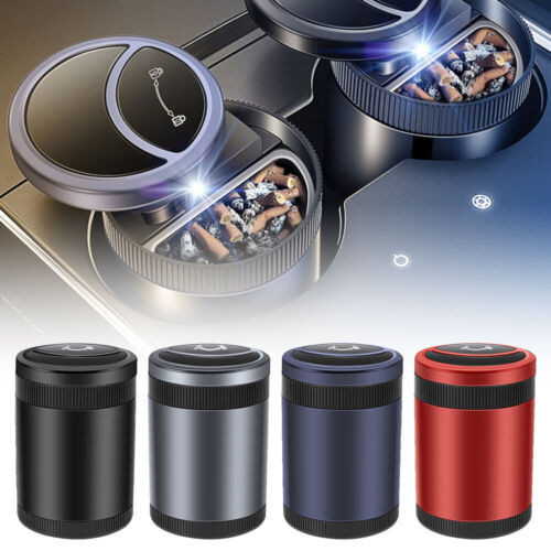 Smart Sensor Opening Closing Ashtray, Smokeless Car Ashtray with LED ...