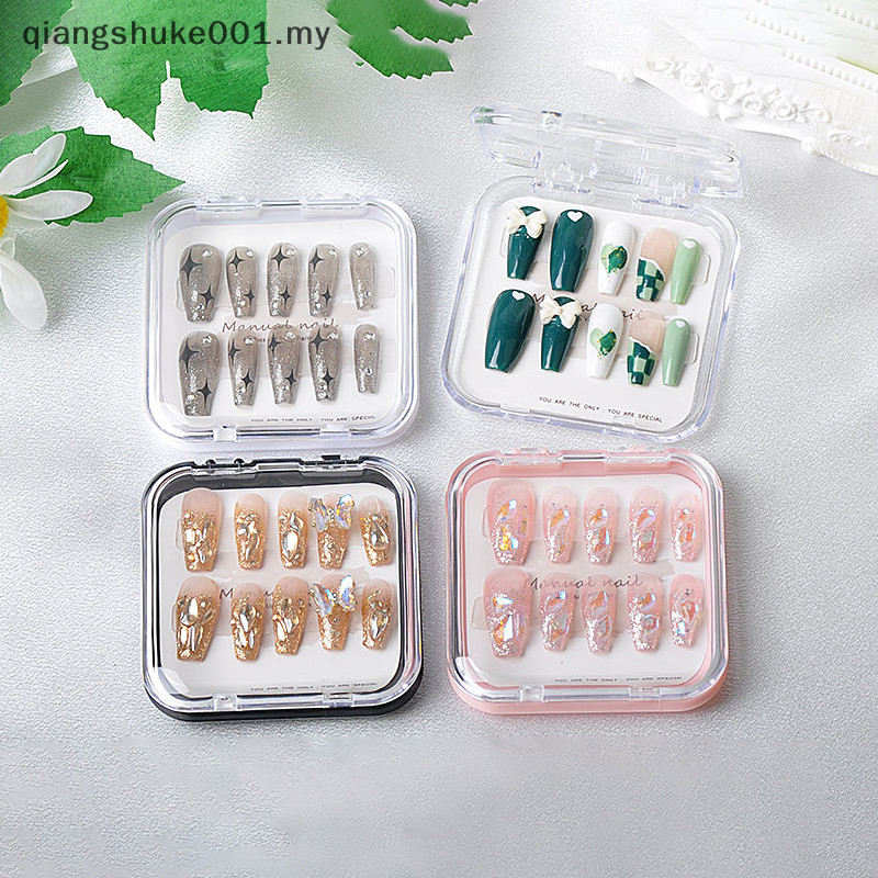 { MY Fashion } Acrylic False Nail Storage Box Jewelry Gift Box for DIY ...