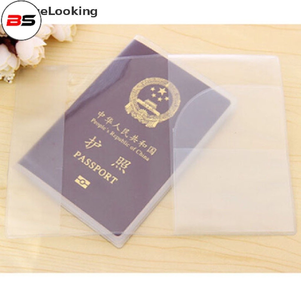 BS Clear Transparent Passport Cover Holder Case Organizer ID Card ...