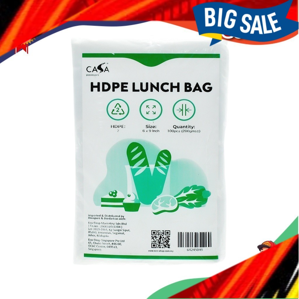 Plastik Bag 6 X 9, Plastik Lutsinar, HDPE Transparent Plastic Bag ...