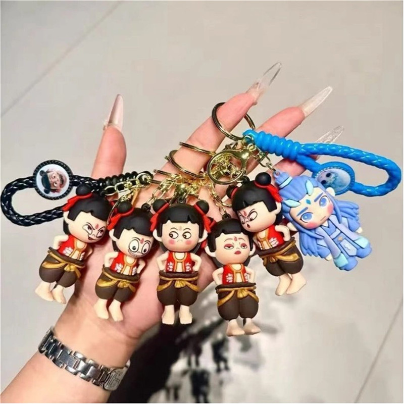 Acrylic Nezha Keychain Nezha 2 Anime Movie Peripherals Boys Girls Gifts ...