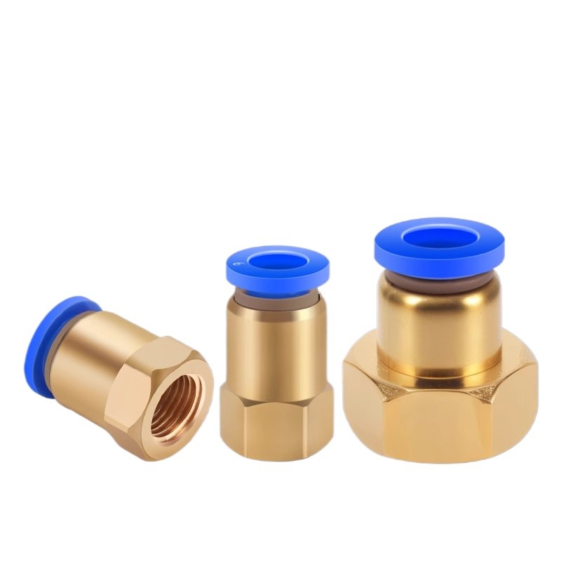 [HYH] Pneumatic Joint Trachea PCF Copper Internal Thread Straight-through Quick Direct Direct PU ...