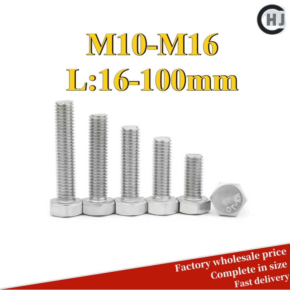 304 Stainless Steel Reverse Thread External Hexagon Bolt Left Screw ...