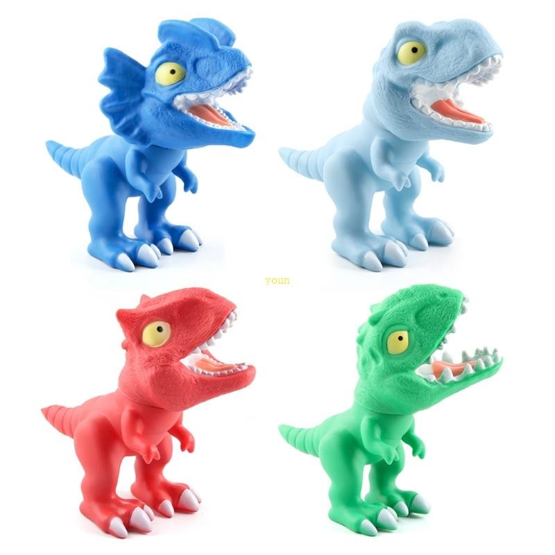 youn 1 PCS Mini Dinosaurs Figures Soft Rubber Dinosaurs Assorted ...