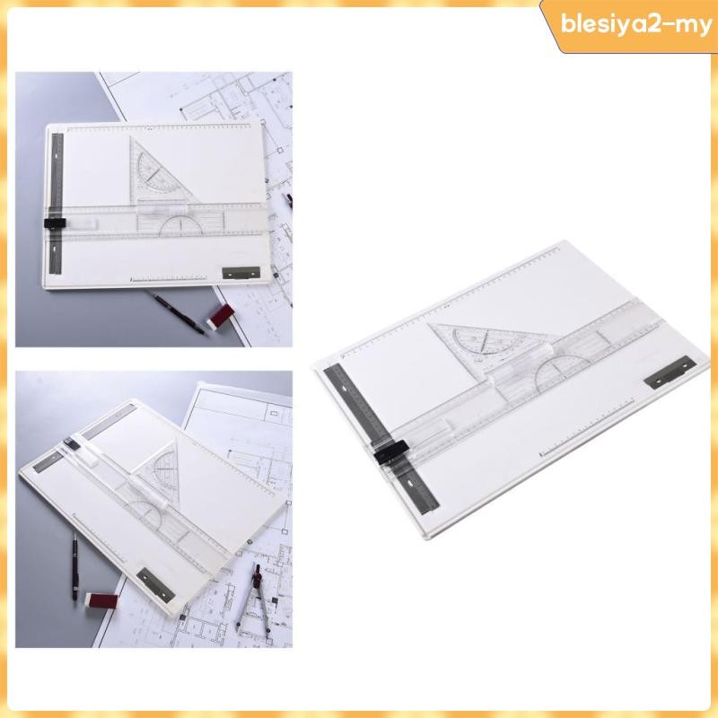 [BlesiyaedMY] Drafting Table Drawing Table Angle Adjustable A3 Sliding ...