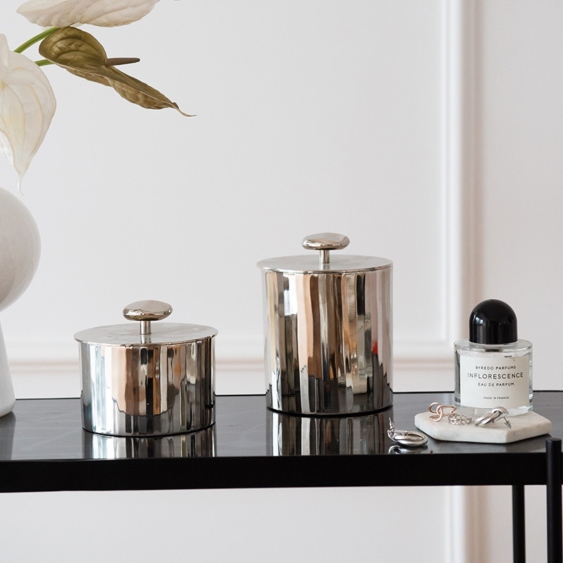 Kotak Barang Kemas Logam Mewah Pascamoden Cahaya Balang Penyimpanan ...