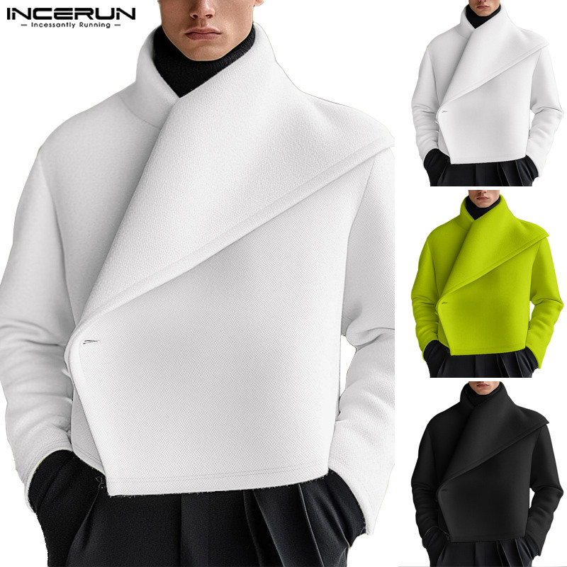 INCERUN Men's Deconstructed Casual Jacket | Shopee Malaysia