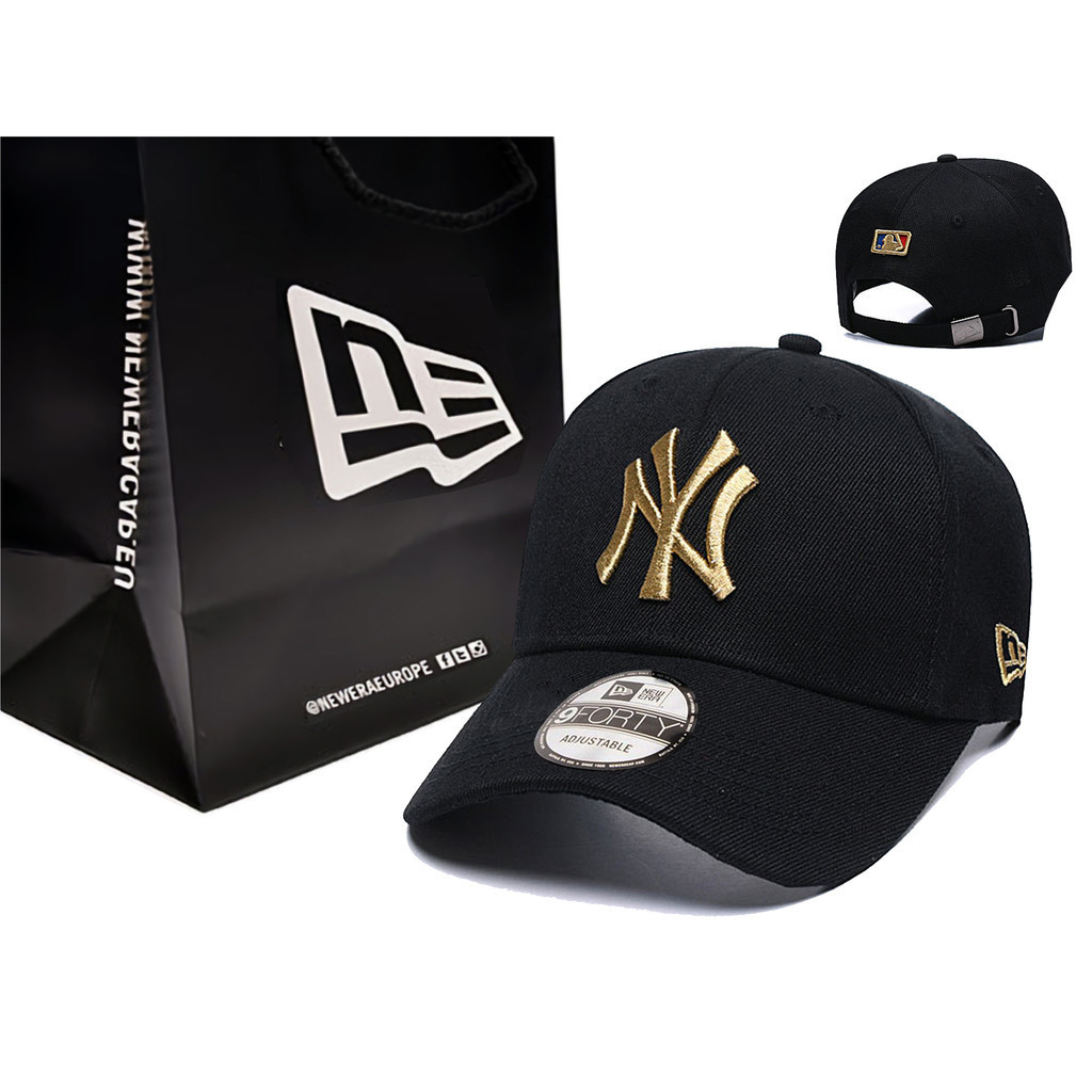 HITAM PUTIH Ny LA Baseball Cap MLB Strapback New York Yankees Black ...